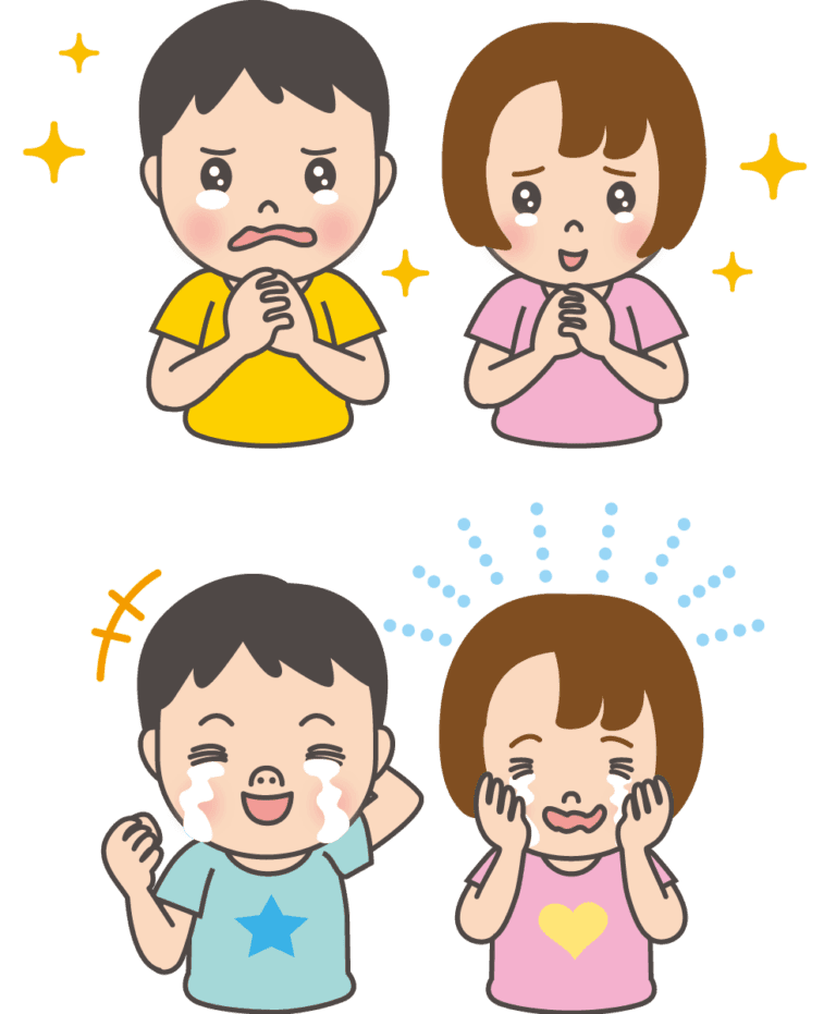 赤ちゃんの表情（男の子・女の子）のイラスト | イラストなど様々なフリー素材「Illustrator Factory」