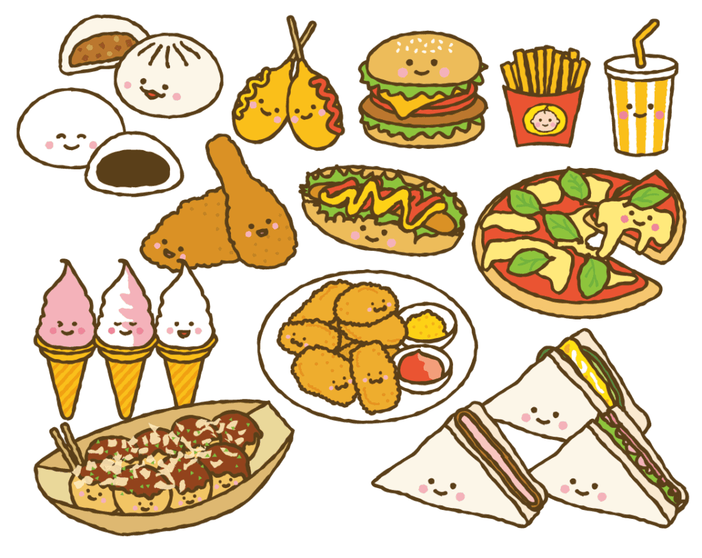 食べ物のイラスト | 無料で使えるイラストサイト – フリー素材 | Illustrator Factory